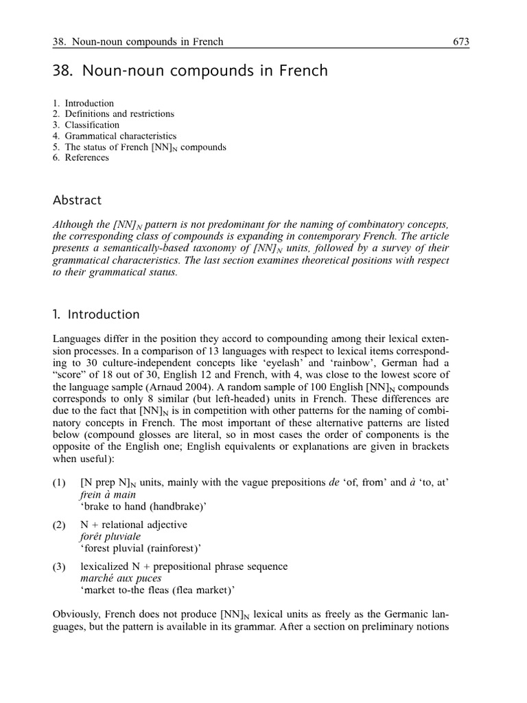 38 Noun Noun | PDF | Morphology (Linguistics) | Syntax