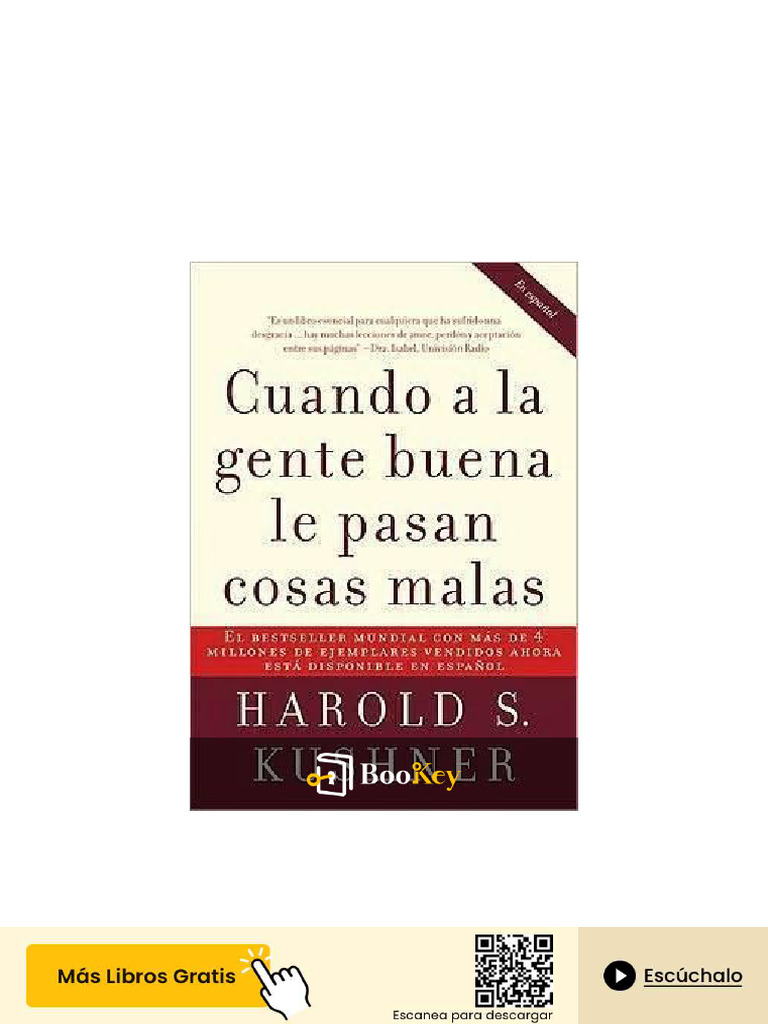 Sufrimiento y fe en "Cuando a la gente buena le pasan cosas malas ...