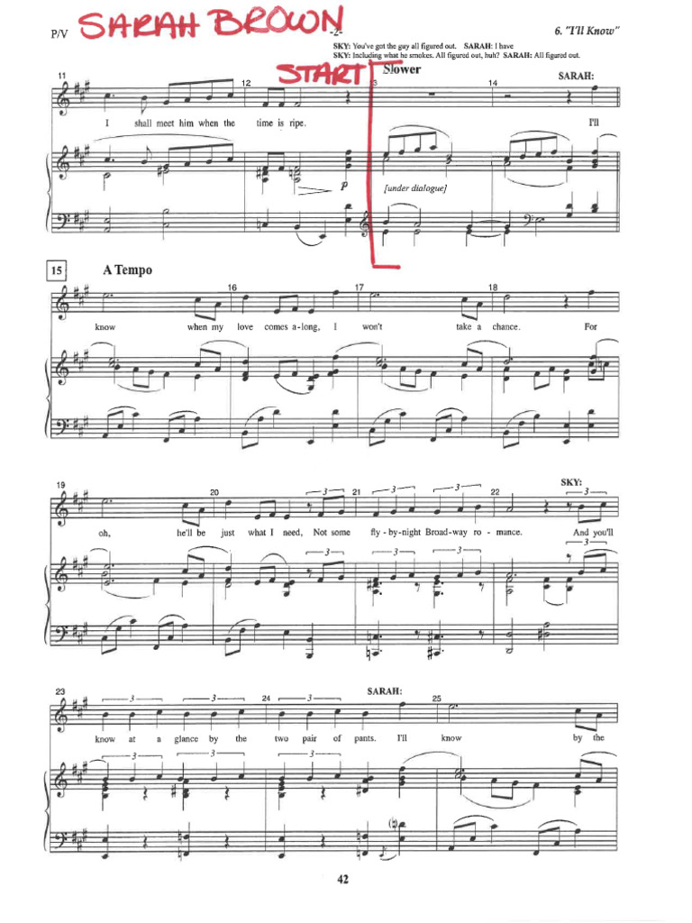 GD - MALTZ - Sarah - Song 1 - Ill Know | PDF