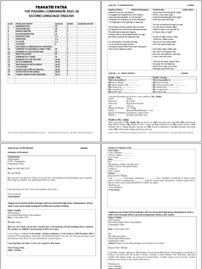 Pragathi Patha 2025-26: English Guide | PDF | Pollution