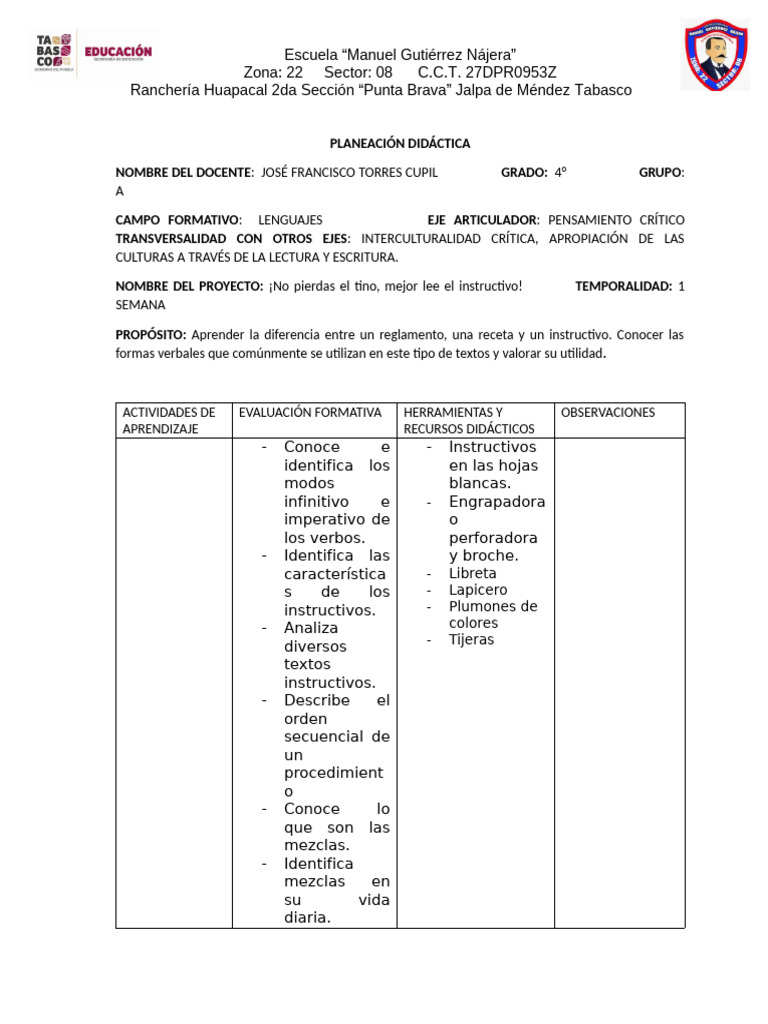 NO PIERDAS EL TINO MEJOR LEE EL INSTRUCTIVO | PDF