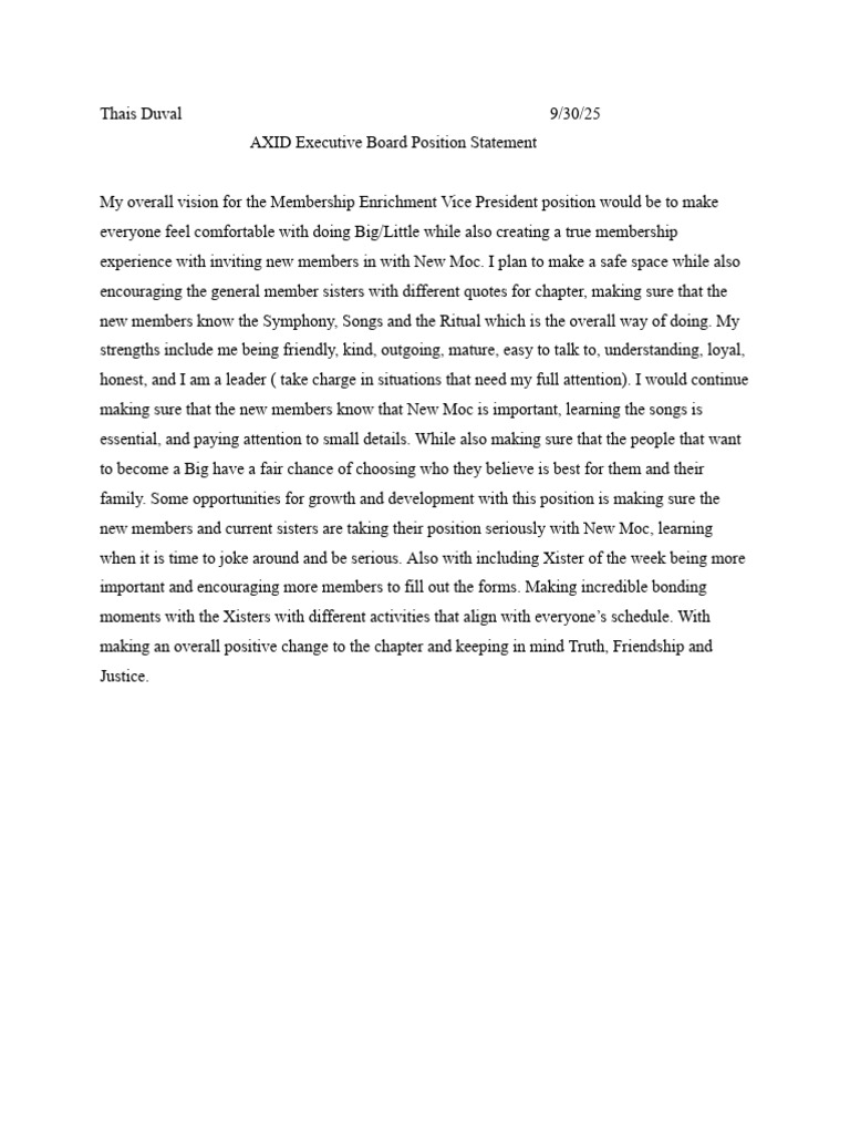 Statement of Interest | PDF