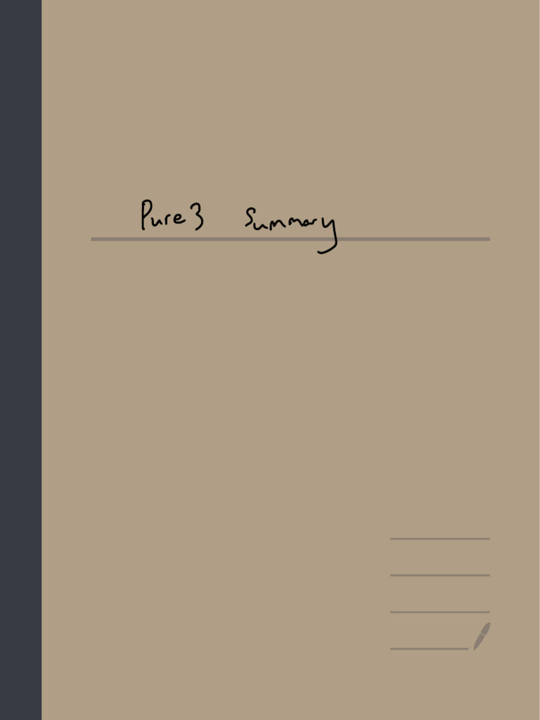 IAL Edexcel Maths_Pure 3 Summary notes | PDF | Division (Mathematics ...