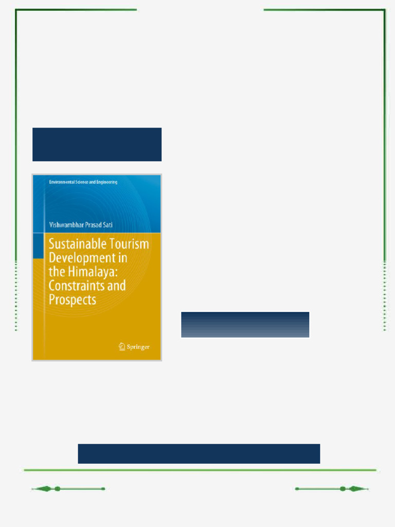 Sustainable Tourism Development in the Himalaya Constraints and ...
