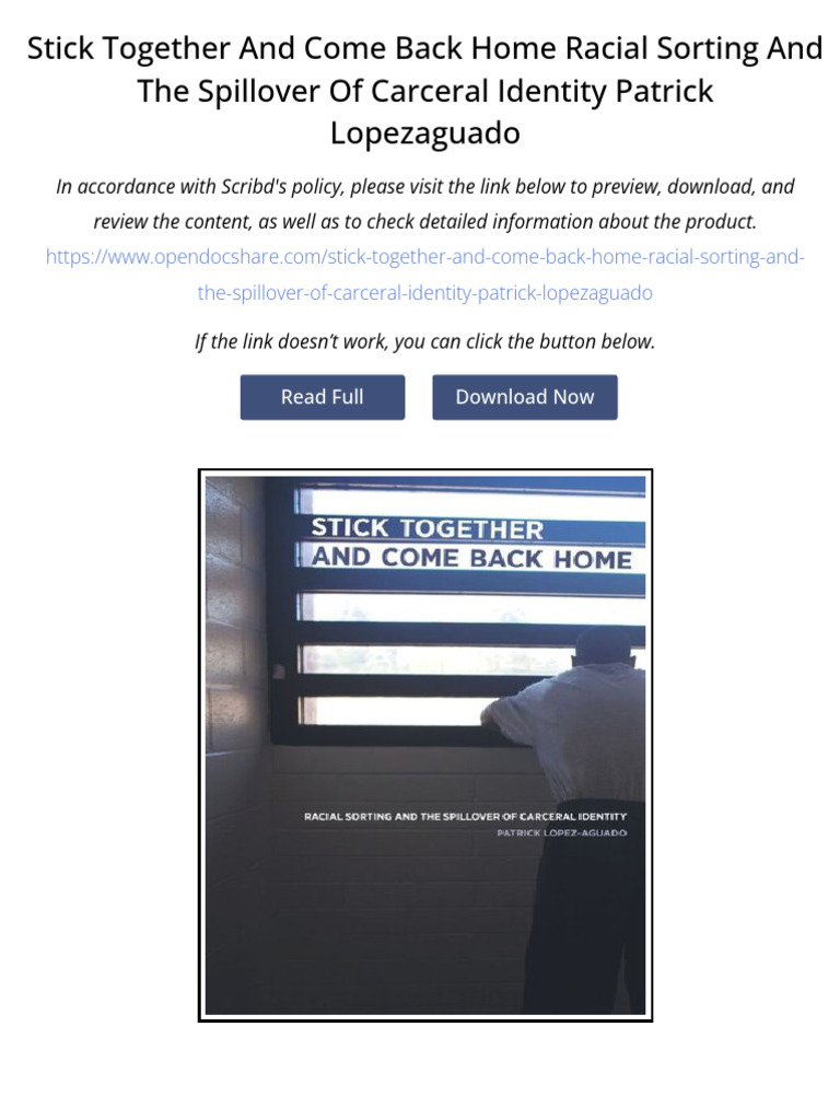 Stick Together And Come Back Home Racial Sorting And The Spillover Of ...