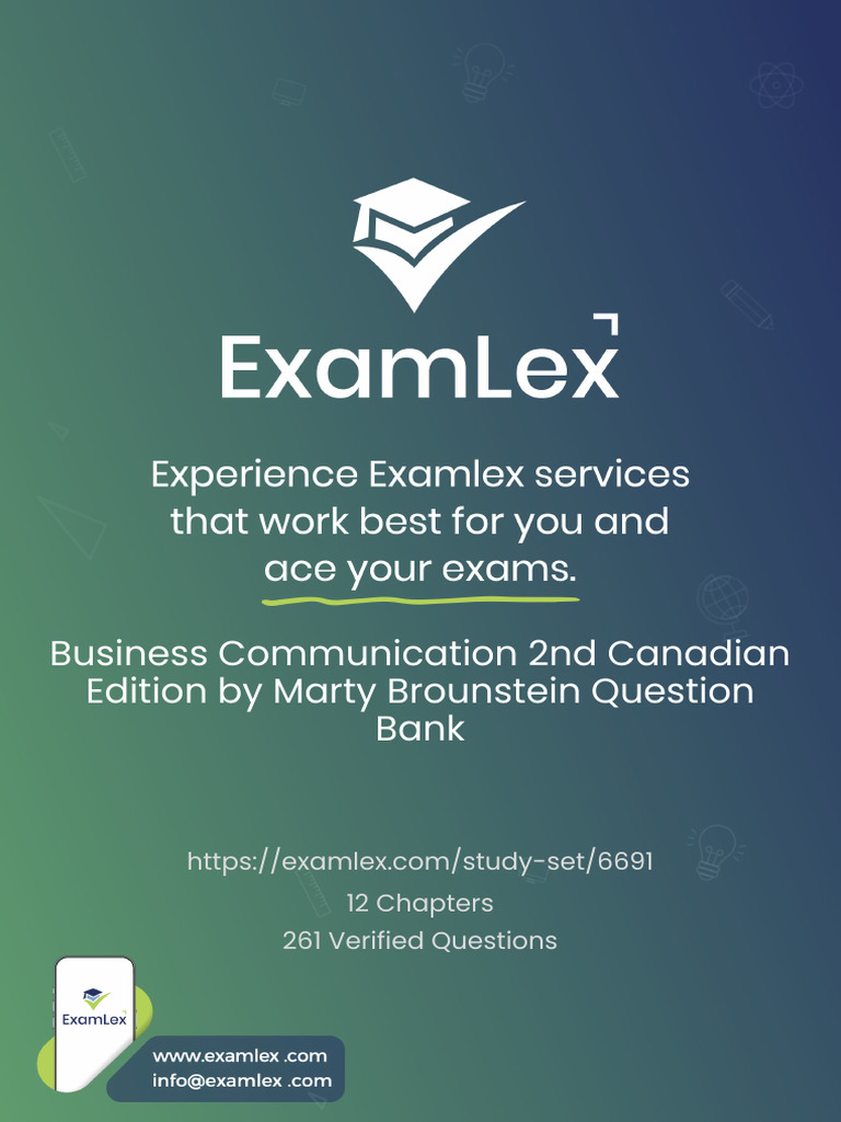 Business Communication 2nd Canadian Edition by Marty Brounstein ...