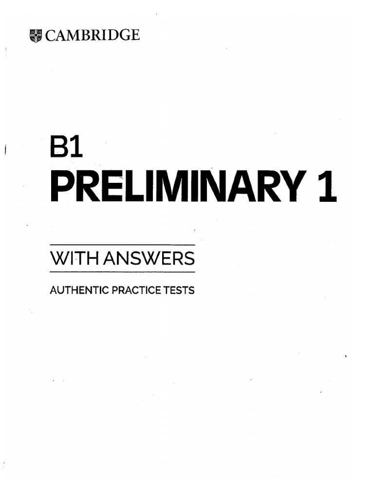 Listening & Reading - b1 Preliminary 1 | PDF