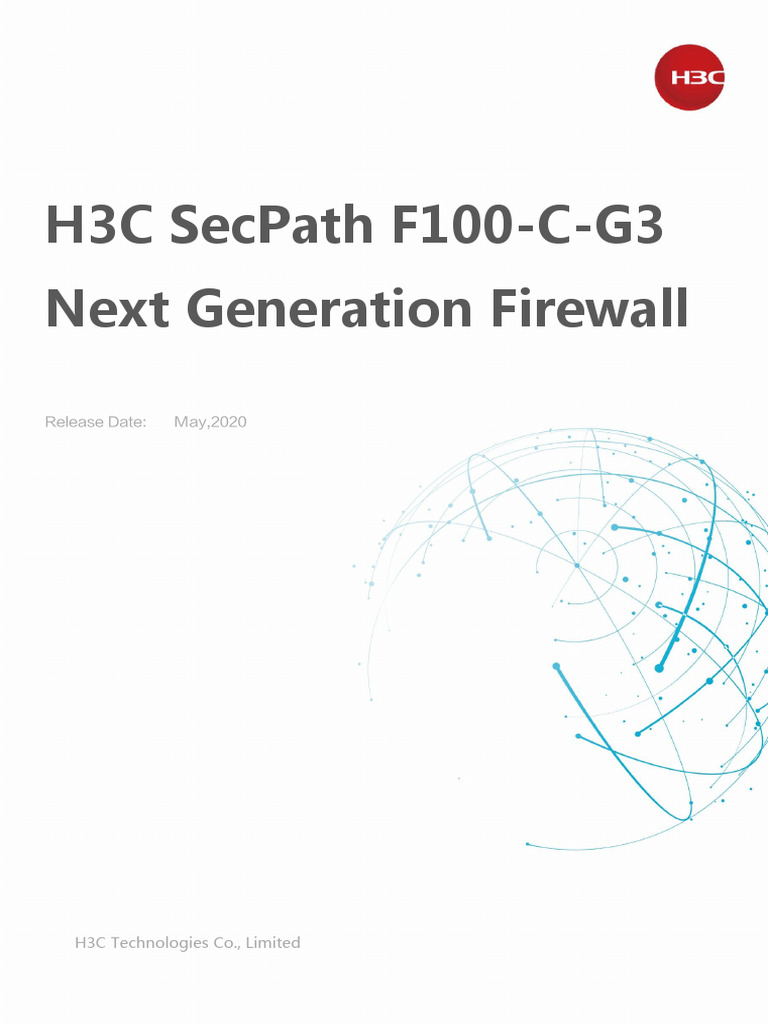 H3C SecPath F100-C-G3 Next Generation Firewall Datasheet | PDF | Denial ...