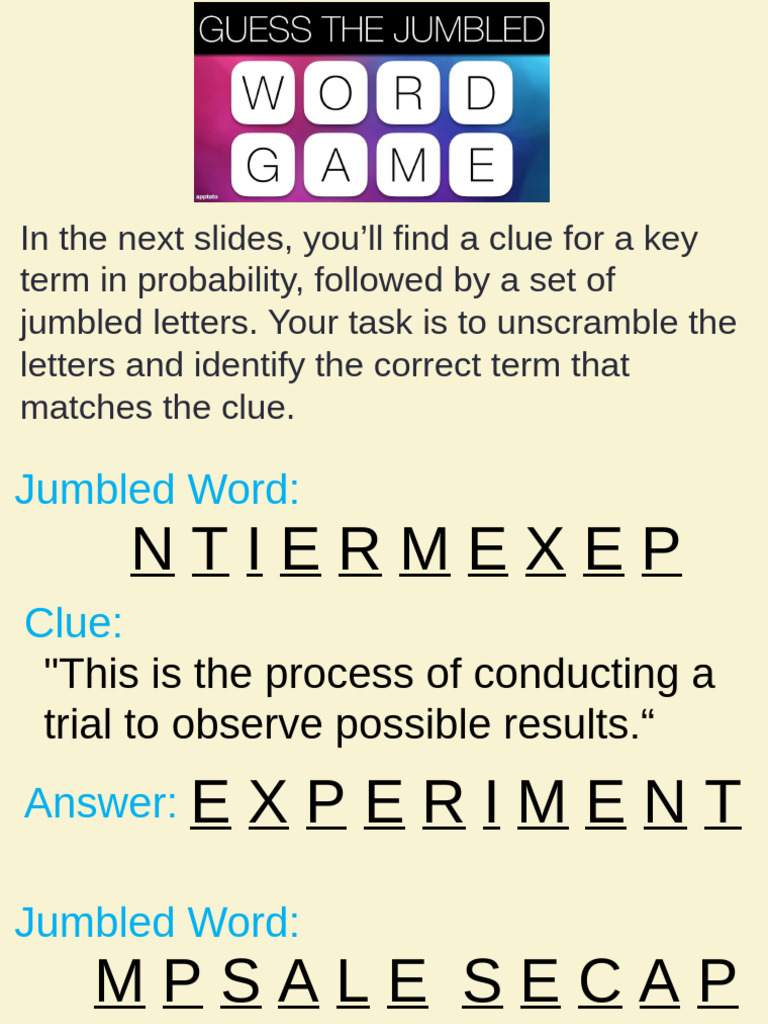 Grade 7 Math week-6-Quarter 4 Presentation | PDF | Odds | Experiment