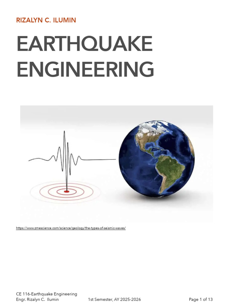 Chapter-1_Earthquake-Engineering_Student-HANDOUT | PDF | Minerals | Earth