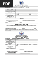 DepEd Locator Slip Template | PDF | Government