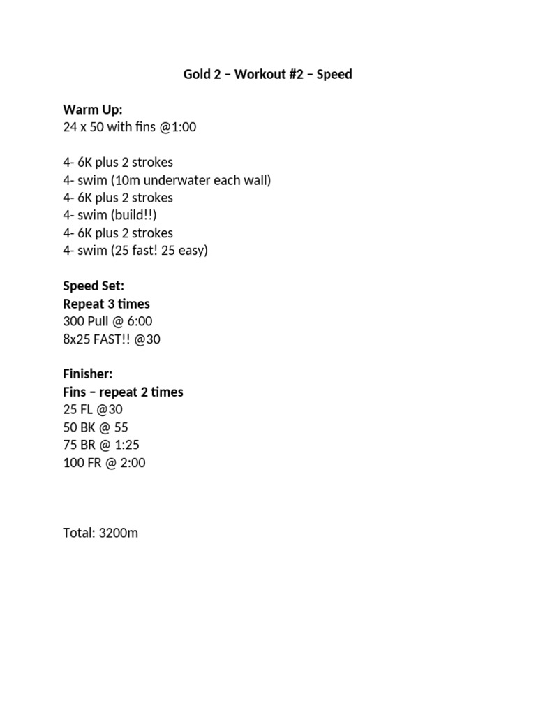 Gold 2 - Workout 2 | PDF