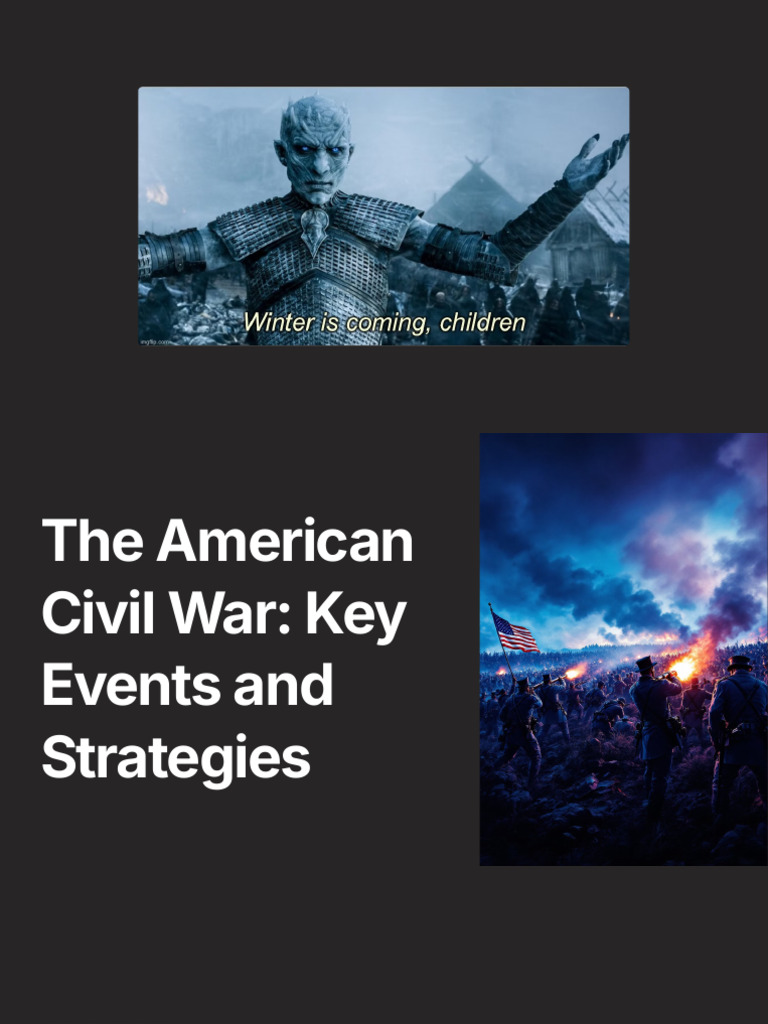 Civil War Key Strategies (1) | PDF | American Civil War | Confederate ...