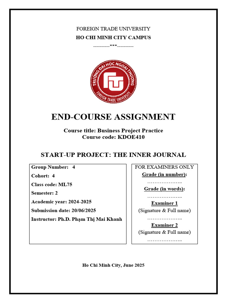 2025 Spring Kdoe410 Group 4 the Inner Child 1 | PDF | Mental Health ...