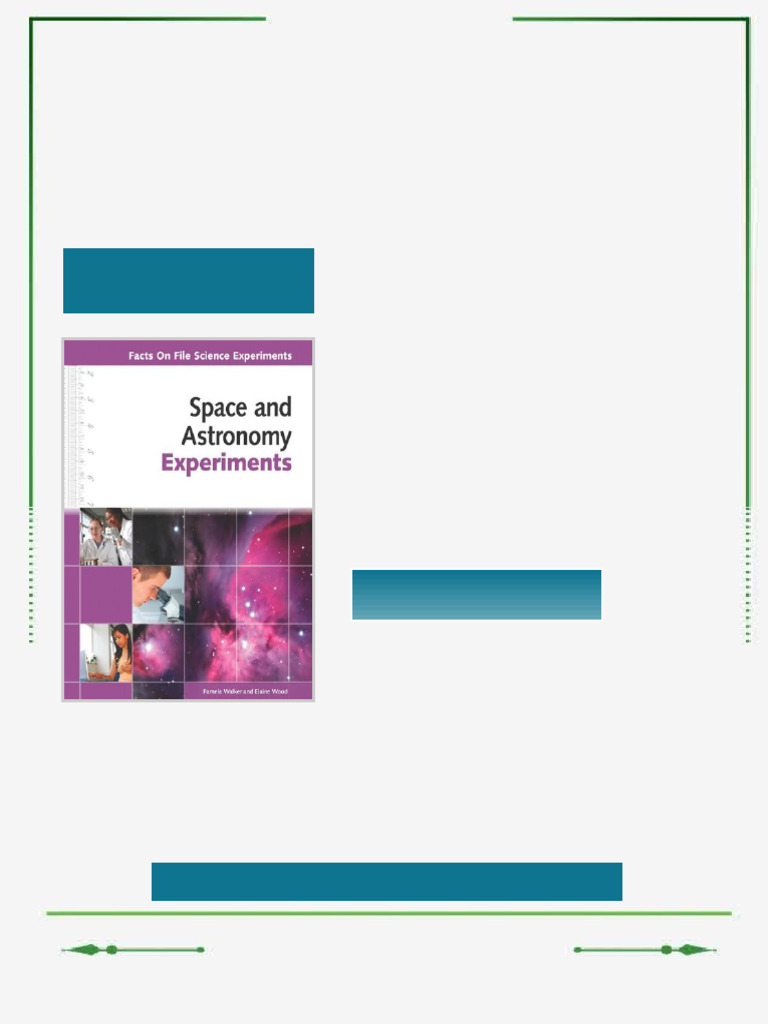 Space and astronomy experiments 1st Edition Pamela Walker ebook synced pdf | PDF | Science ...