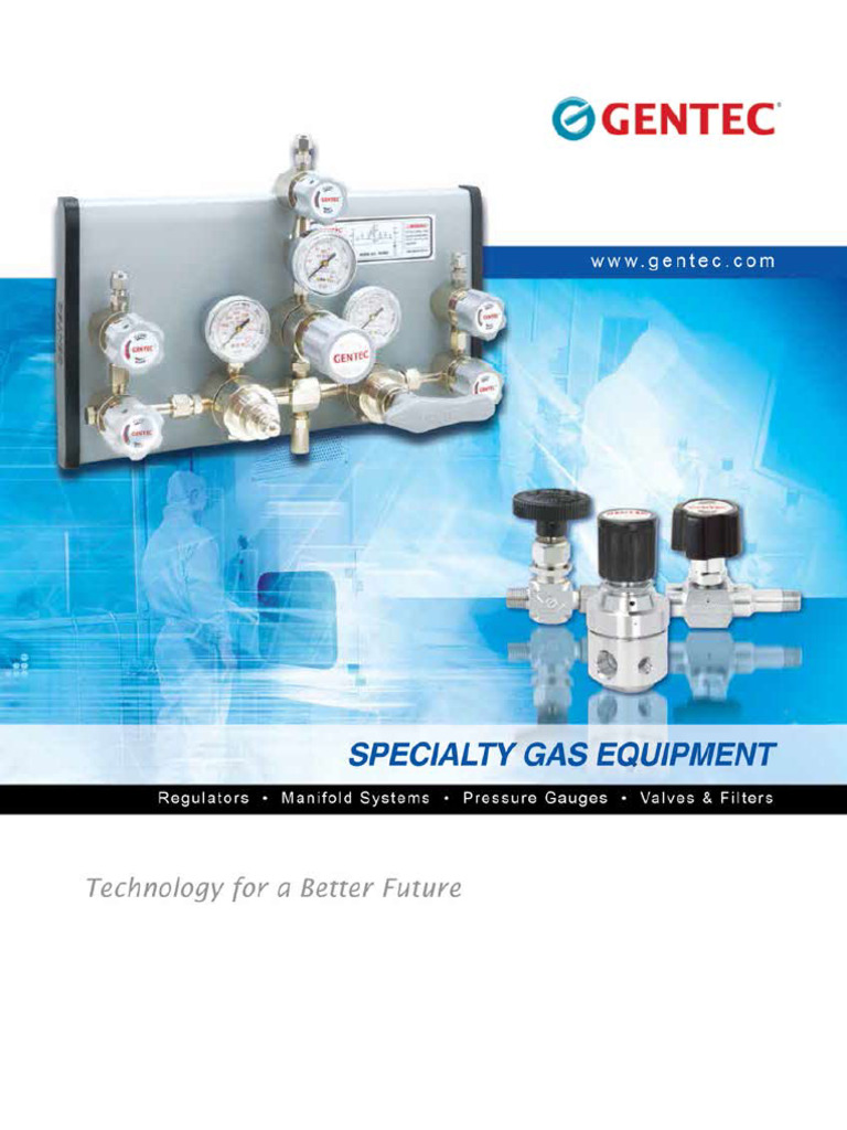 GENTEC® Specialty Gas Regulators Guide | PDF | Valve | Gas Technologies