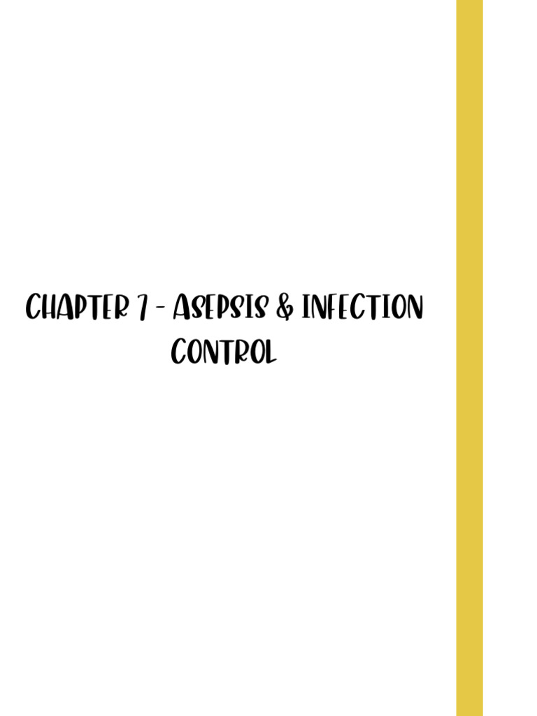 Asepsis and Infection Control Guide | PDF | Infection | Health Sciences