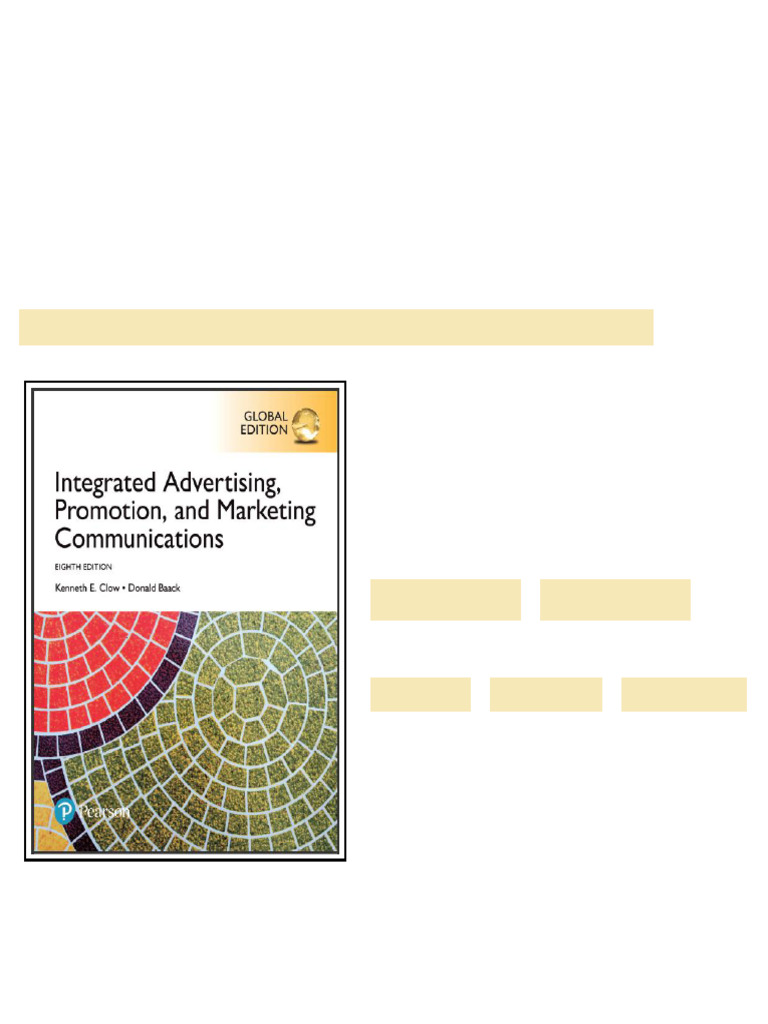 (Test Bank) Integrated Advertising Promotion and Marketing ...