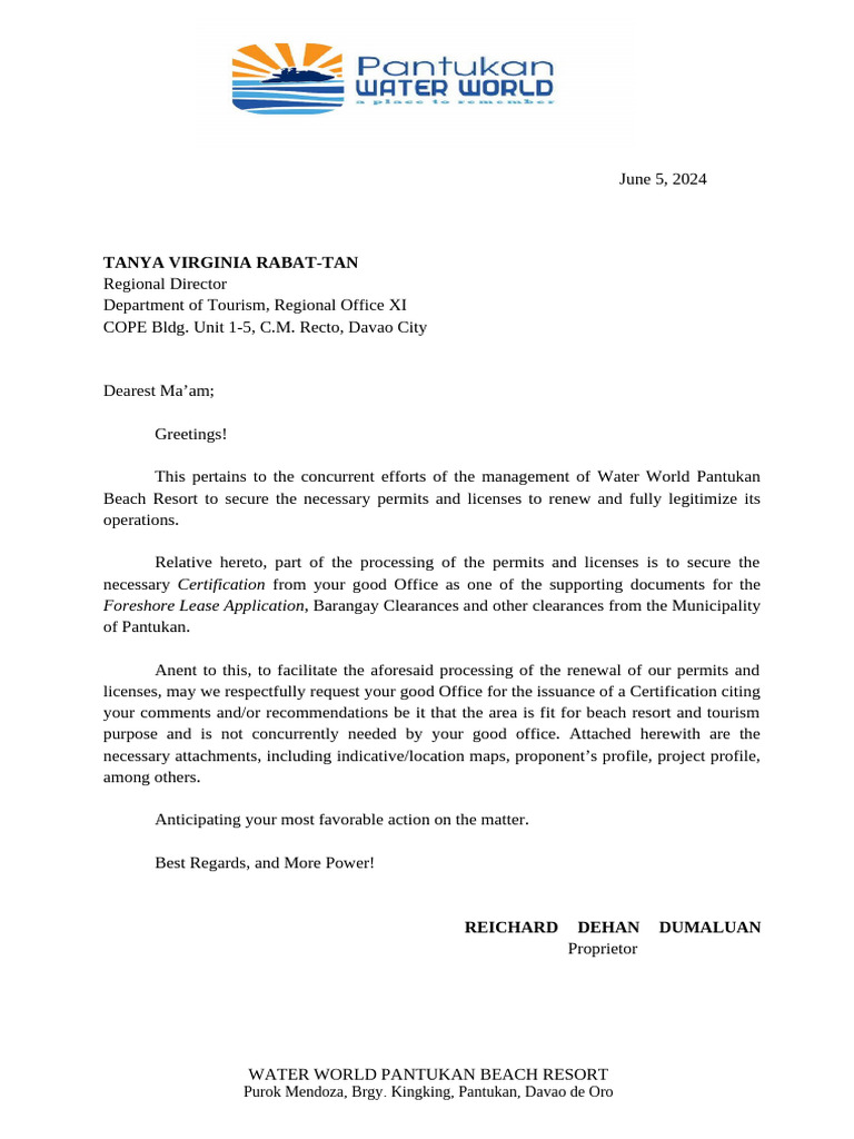 Letter to DOT | PDF