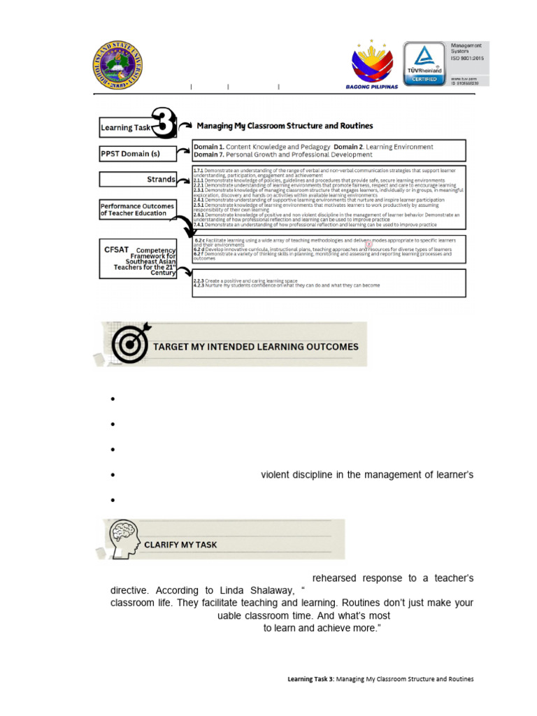 Learning Episode 3 | PDF | Classroom | Learning