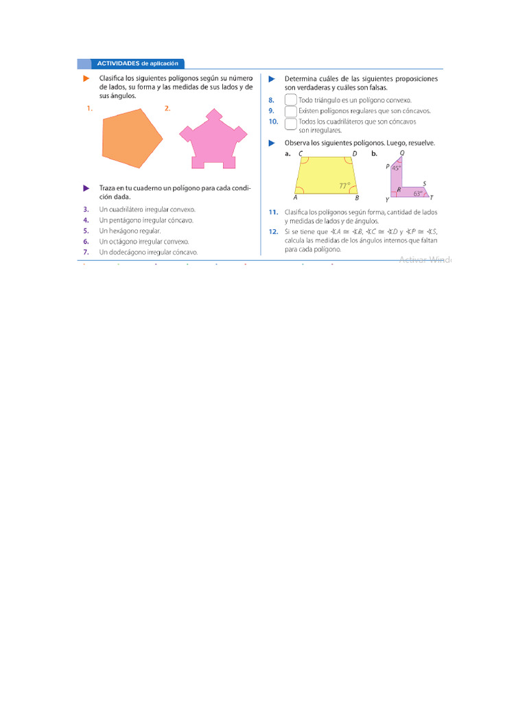 Clasificacion de Poligonos Novenos | PDF