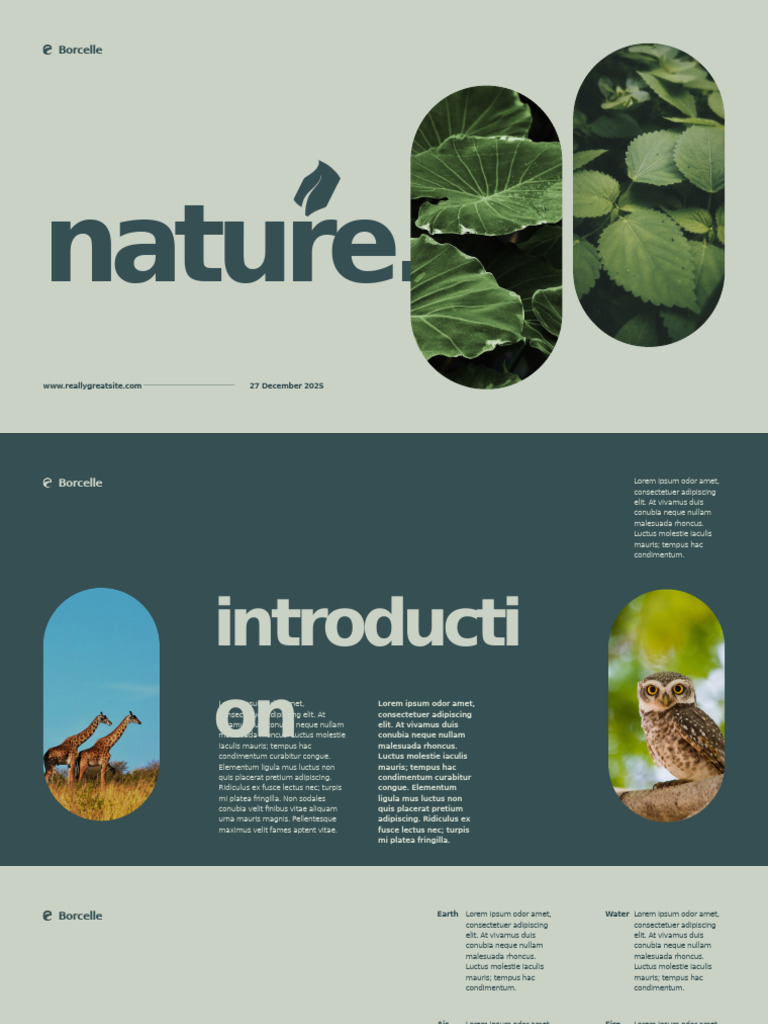 Green Simple Authentic Aeshtetic Nature Presentation | PDF