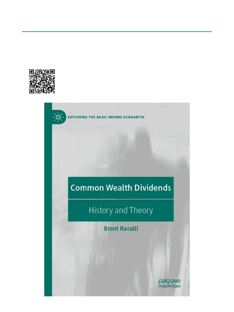 Common Wealth Dividends History and Theory ISBN 9783030724153 ...