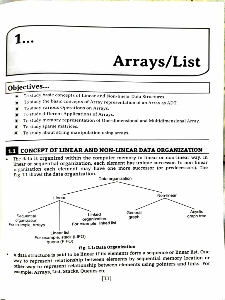 Understanding Linear and Non-Linear Arrays | PDF | Data Type | Matrix ...