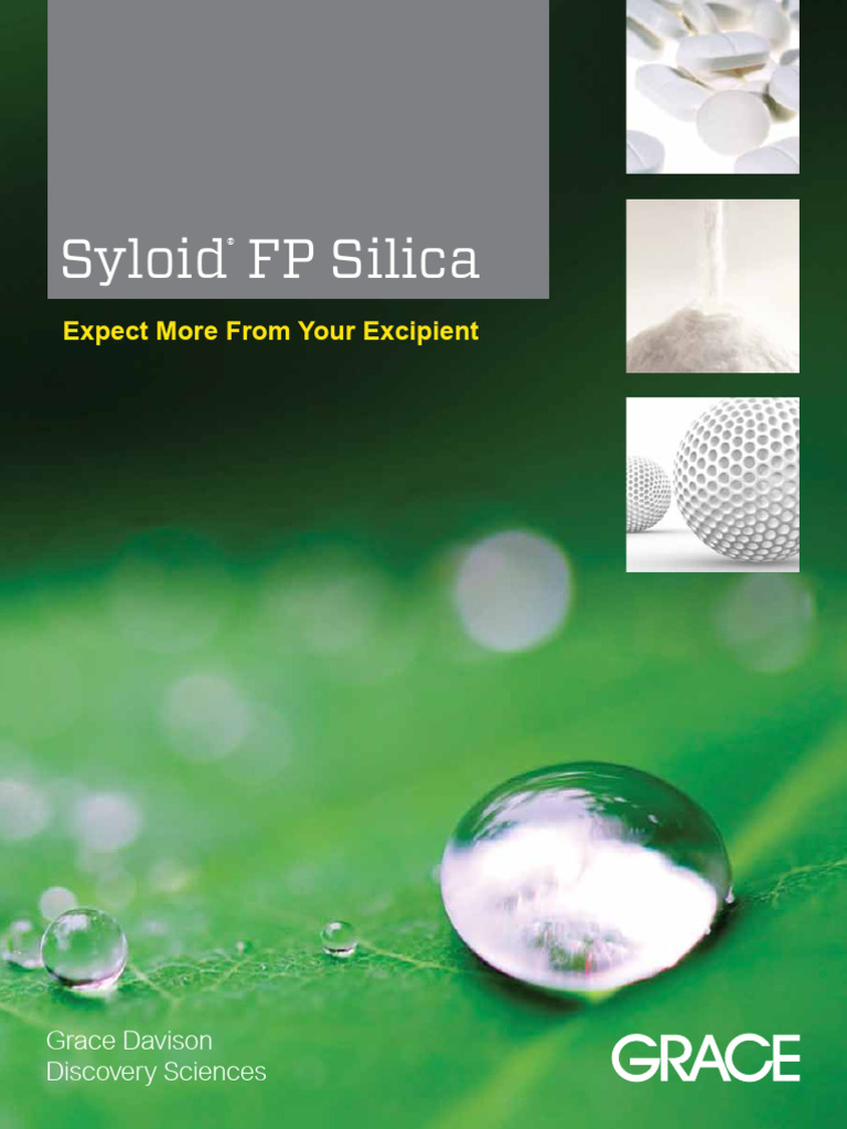 Syloid FP Silica Brochure Eu Ver | PDF | Pharmaceutical Formulation ...
