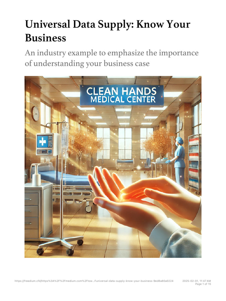Universal Data Supply- Know Your Business | by Bernd Wessely | in Towards Data S | PDF | Hand ...