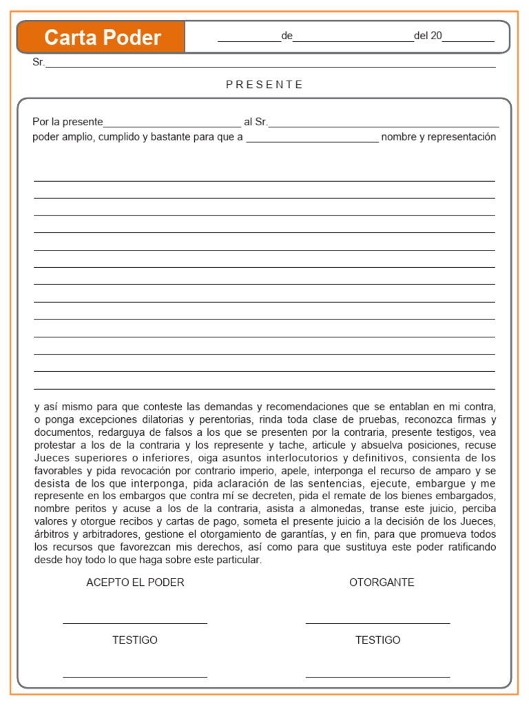3. Carta Poder | PDF