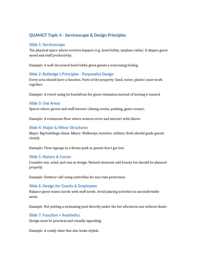 QUAMGT Topic4 Summary | PDF