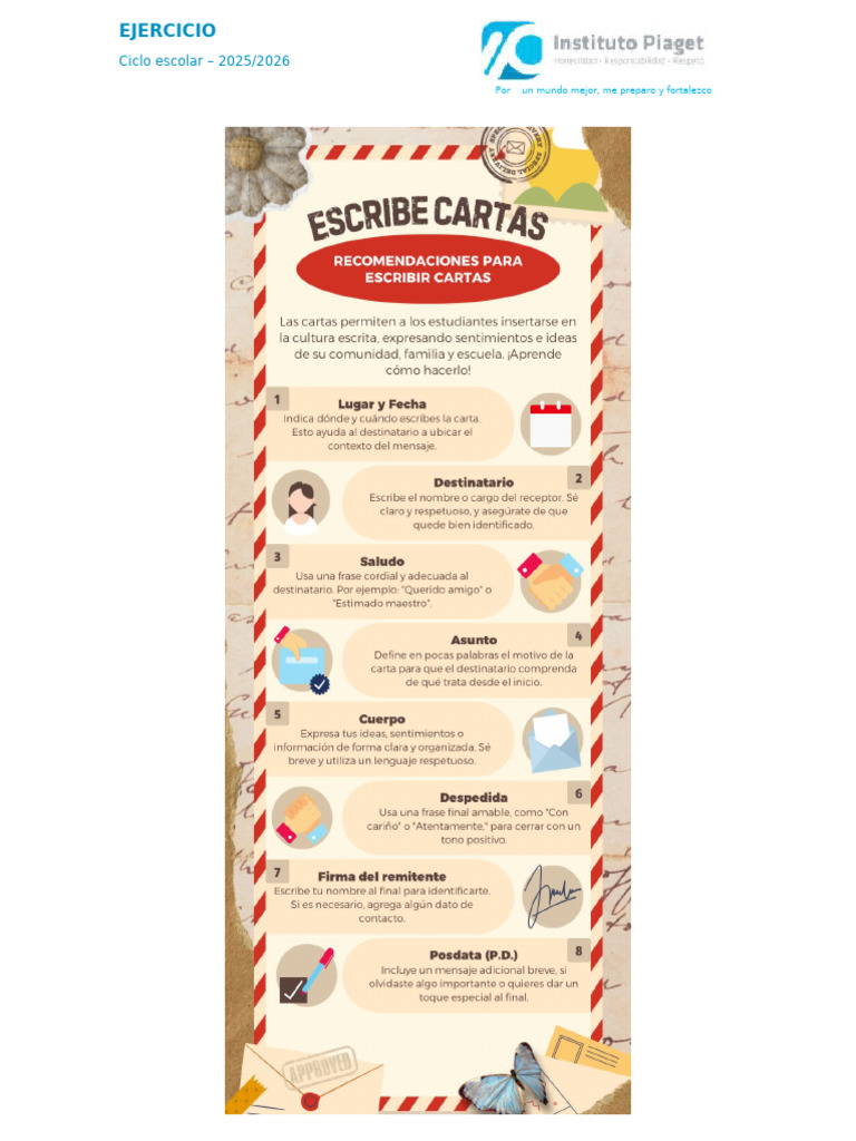 Como Escribir Una Carta 12-1-26 | PDF
