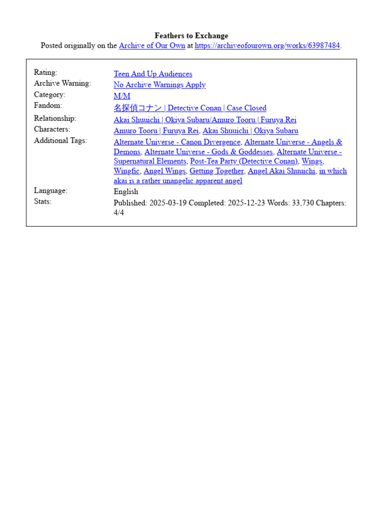 Feathers_to_Exchange | PDF