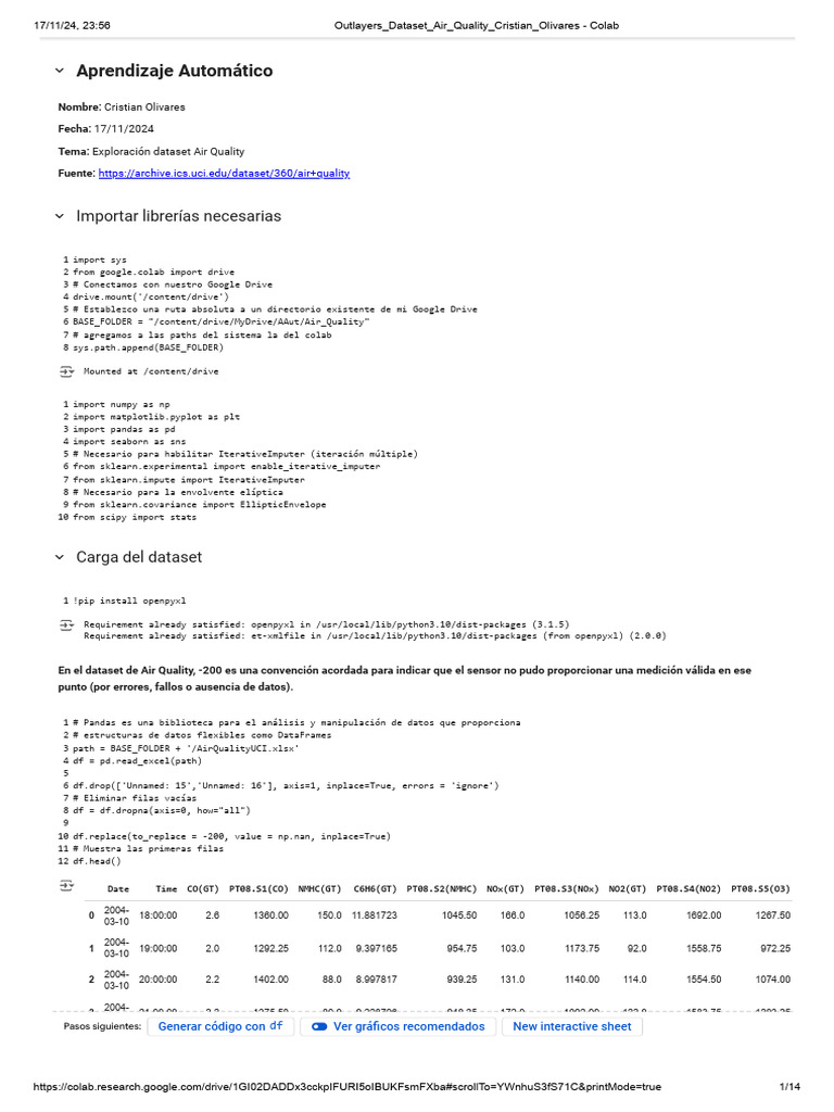 Air Quality Dataset Exploration Guide | PDF | Descriptive Statistics ...