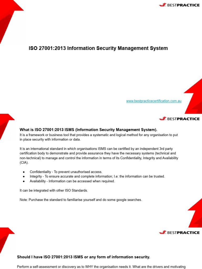 ISMS_-_Presentation_Notes_BPC._1_ | PDF | Information Security | Risk