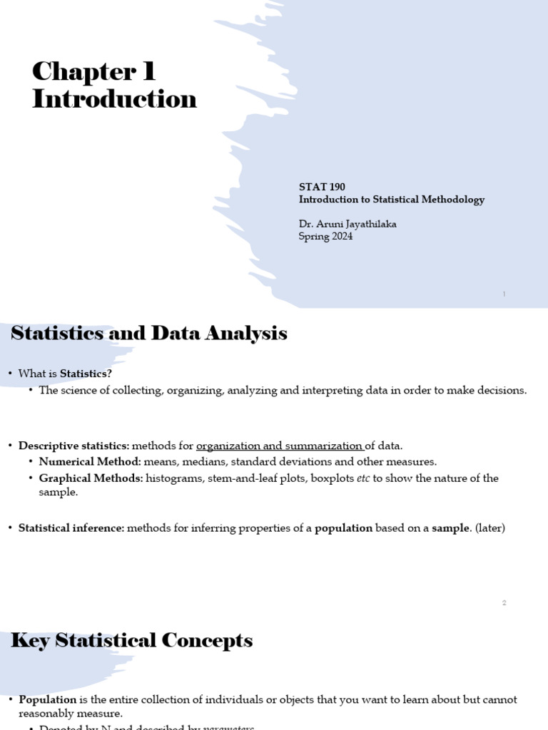 Introduction to Statistical Methodology | PDF | Statistics | Level Of ...