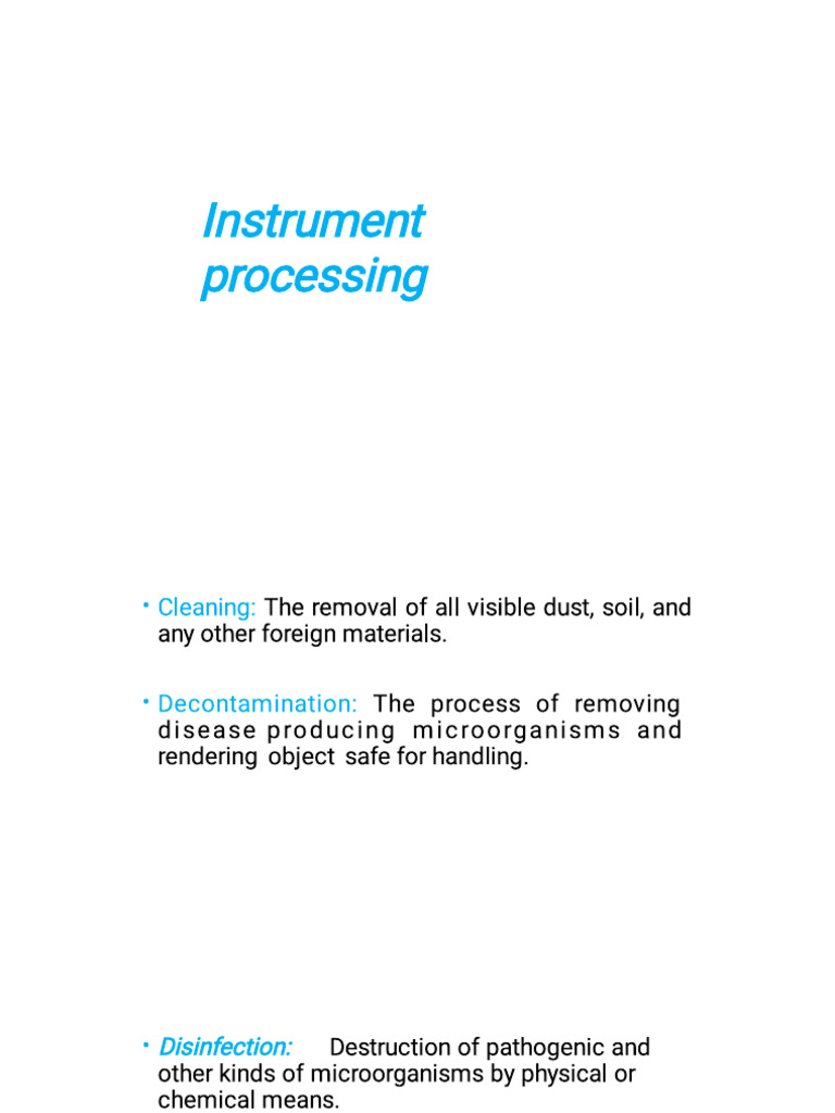 (4) Instrument Processing | PDF