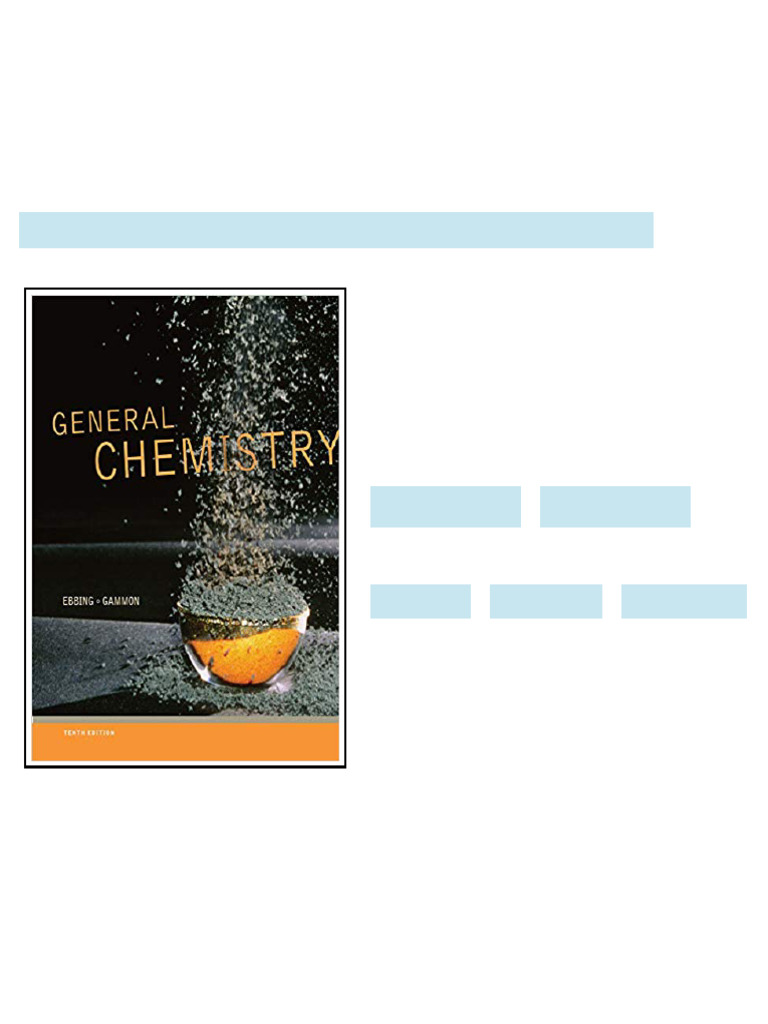 (Test Bank) General Chemistry 10th Edition Ready to Read | PDF | Chemistry