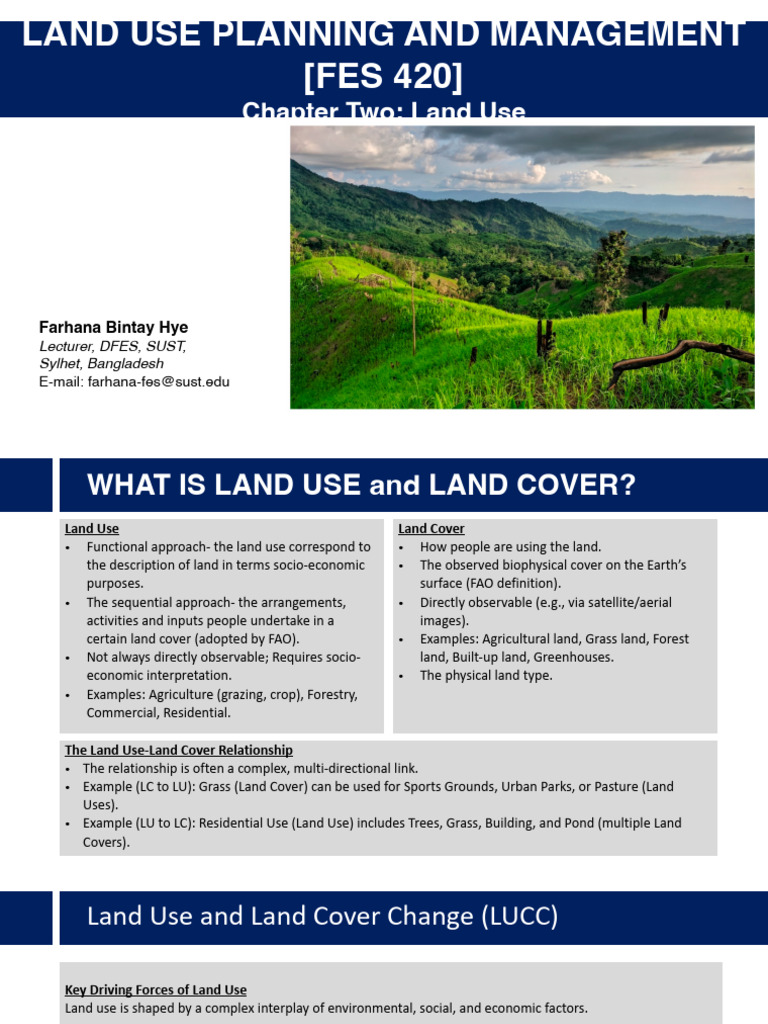 Land Use Planning and Management_ch-2 [Fes 420] | PDF | Land Use | Forests