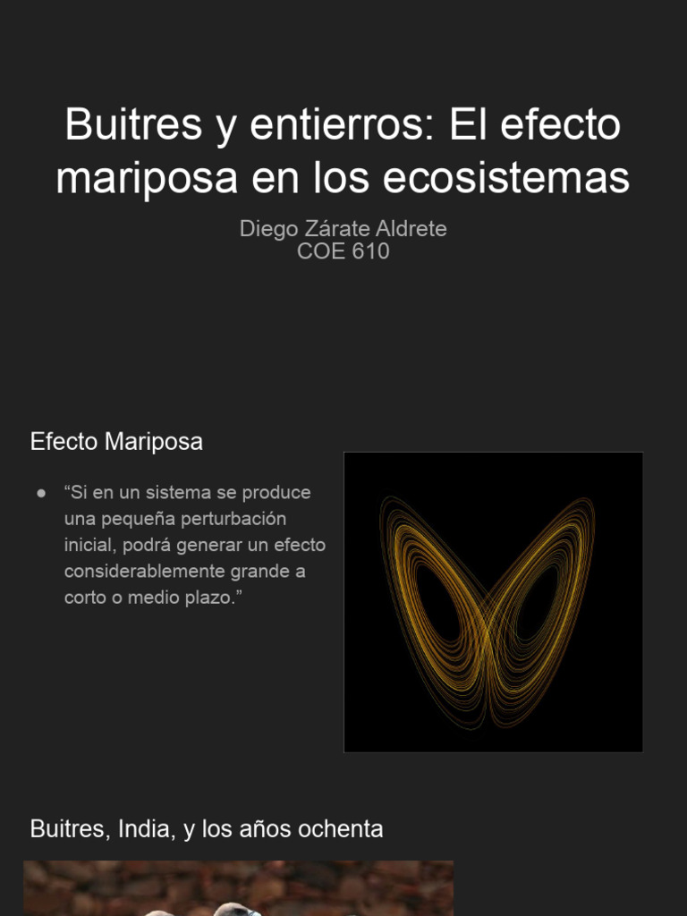 Buitres y Entierros_ El Efecto Mariposa en Los Ecosistemas | PDF
