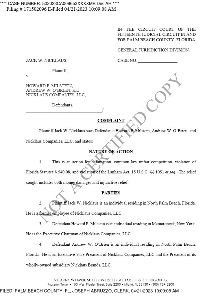 Nicklaus Complaint | PDF | Interest | Loans