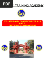 NCC A Certificate Syllabus 2025 | PDF