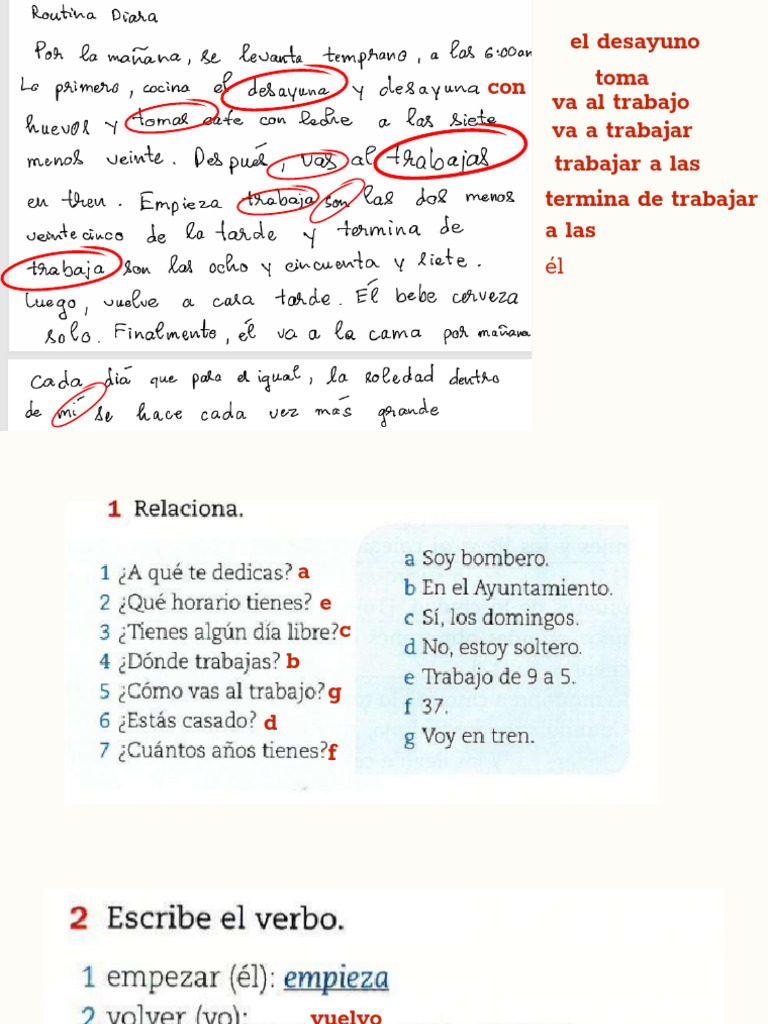 Horarios y Rutinas de los Españoles | PDF