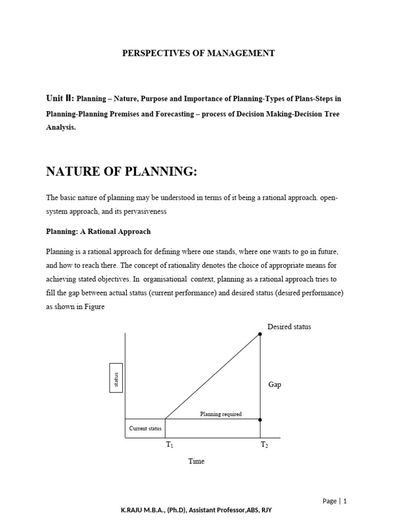 PERSPECTIVES OF MANAGEMENT unit-2 | PDF | Decision Making | Strategic ...