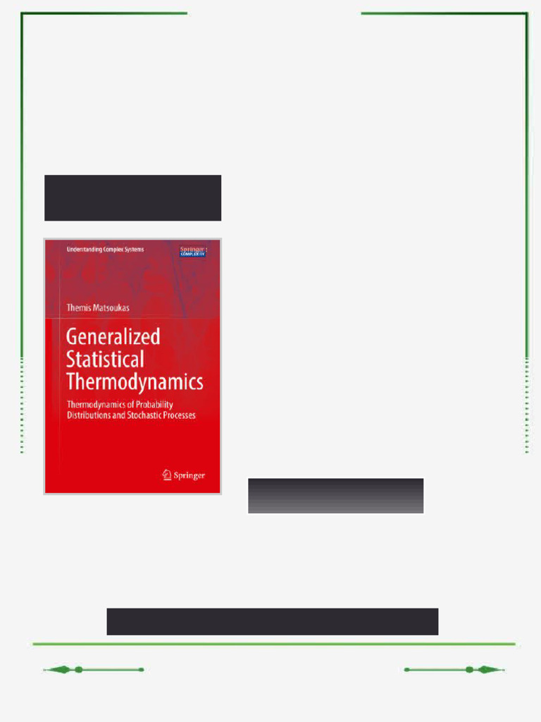 Generalized Statistical Thermodynamics Thermodynamics of Probability ...