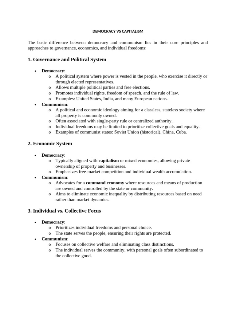 Democracy vs Capitalism_75c6463e9373bf3638c4f1de0108d7de | PDF ...