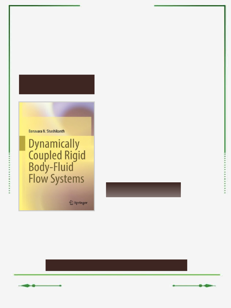 Dynamically Coupled Rigid Body Fluid Flow Systems 1st Edition Banavara ...