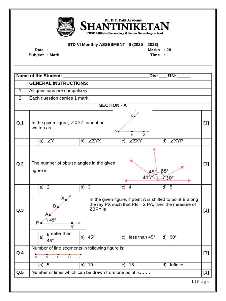 MA-II VI | PDF | Angle | Trigonometry