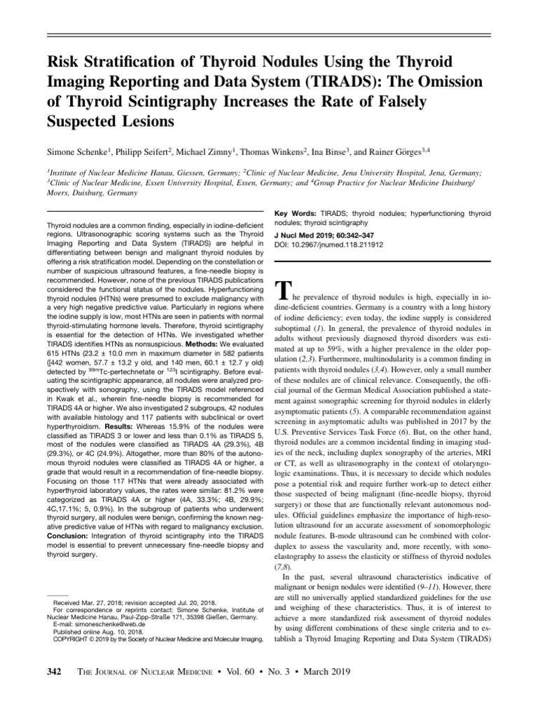 Nodulos TIRADS | PDF | Thyroid | Hyperthyroidism